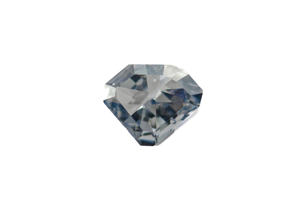Fancy Grayish Blue Loose GIA Certified Diamond 0.14 Carat Shield Mixed ...