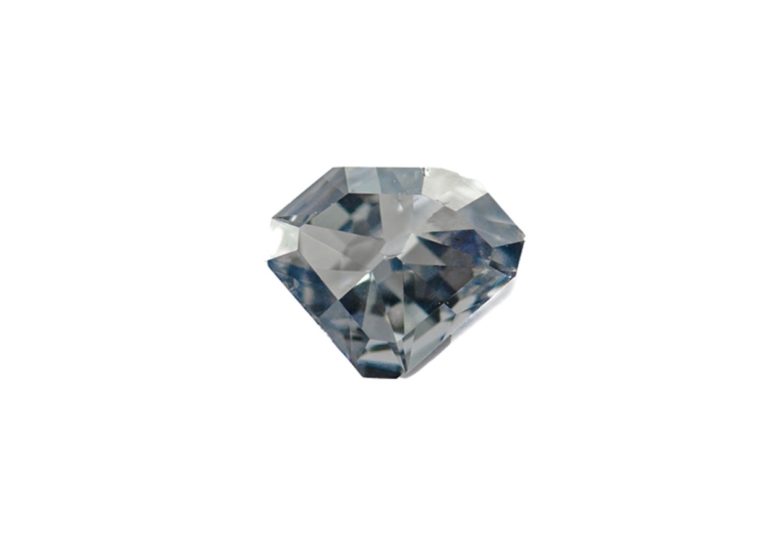 Fancy Grayish Blue Loose GIA Certified Diamond 0.14 Carat Shield Mixed ...